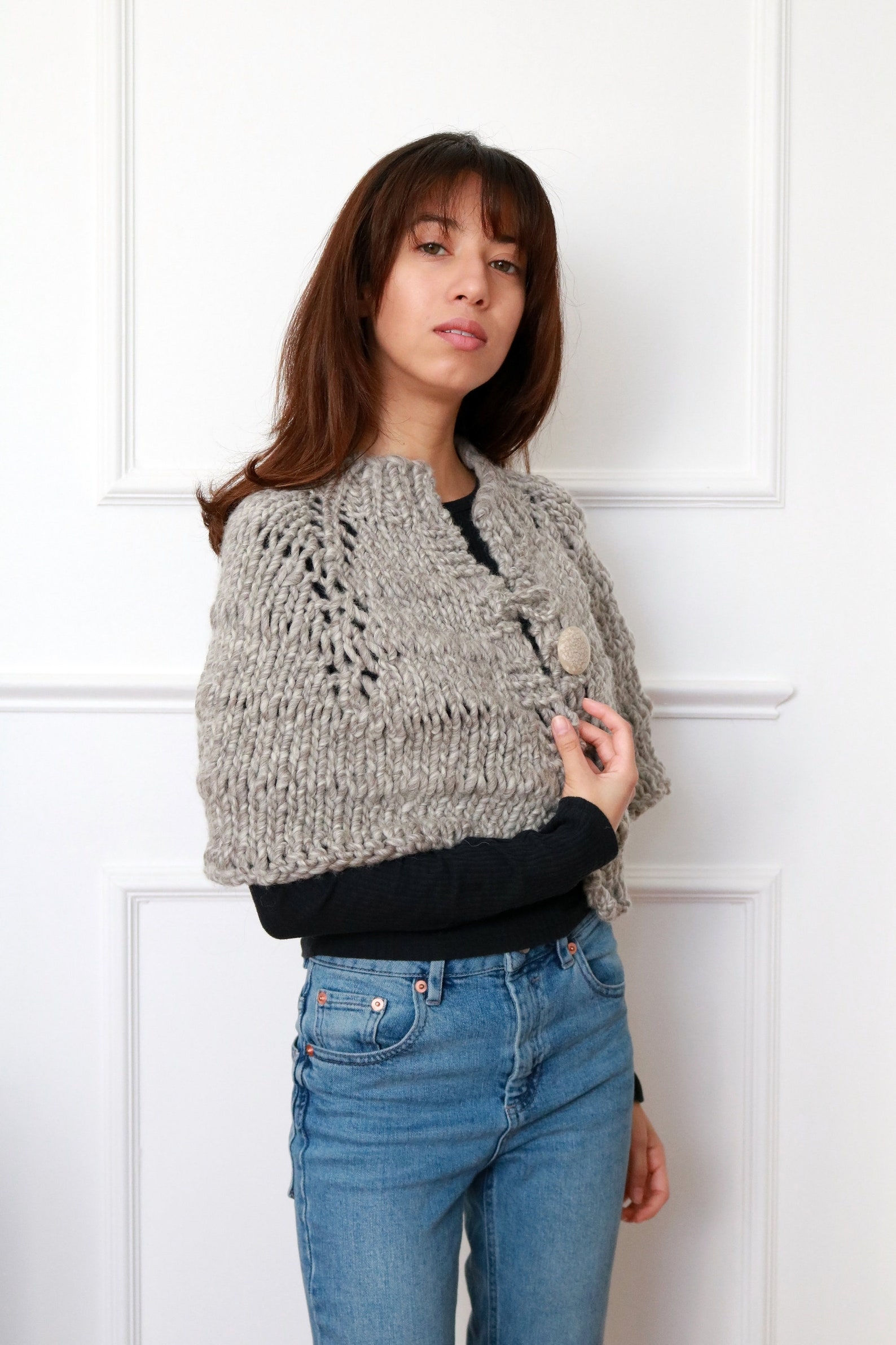 Shoulder Cape Knitting Pattern Shoulder Warmer Shawl With | Etsy