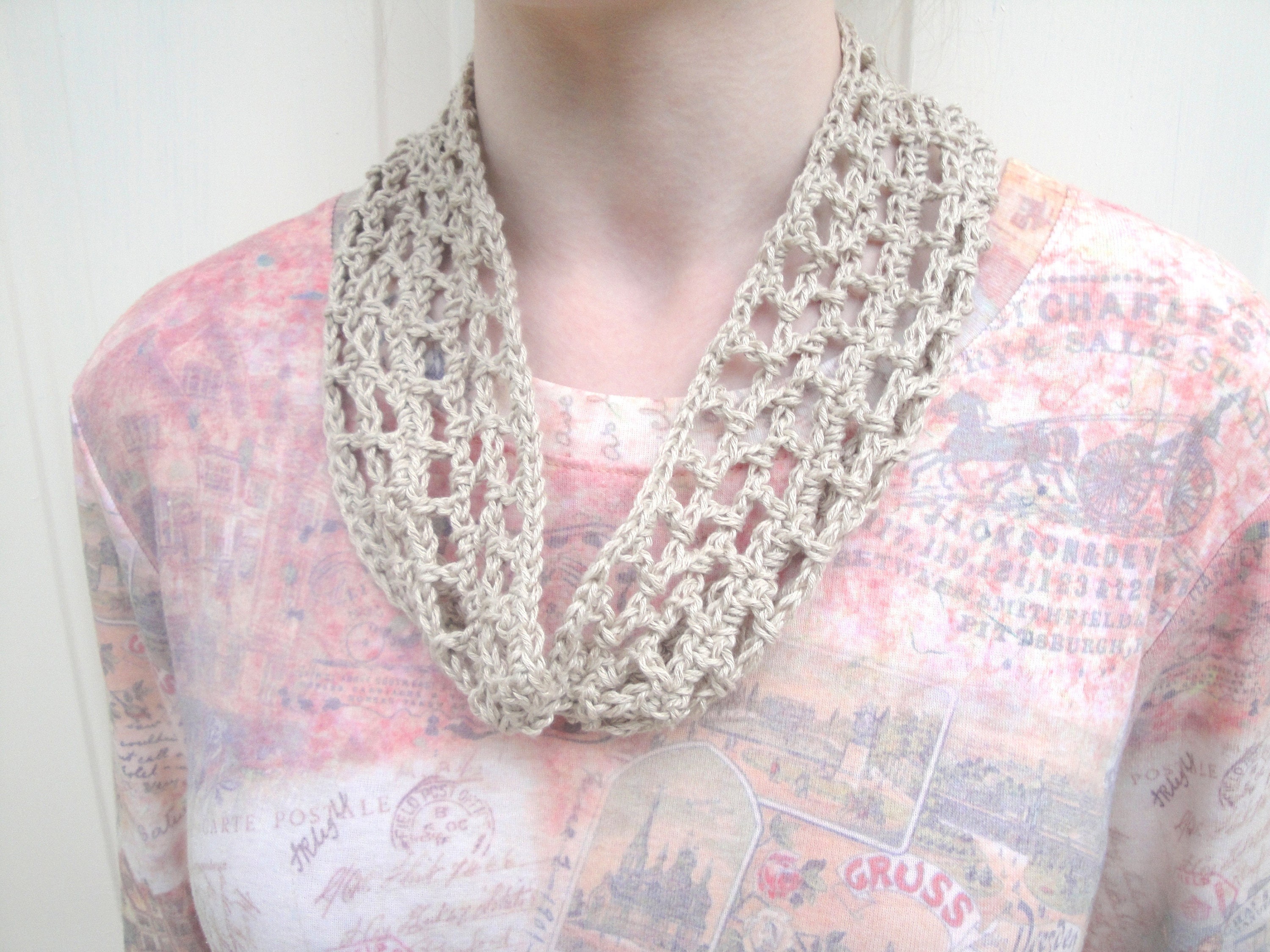 Quick Crochet Cowl Scarf Crochet Pattern Beginner Project - Etsy