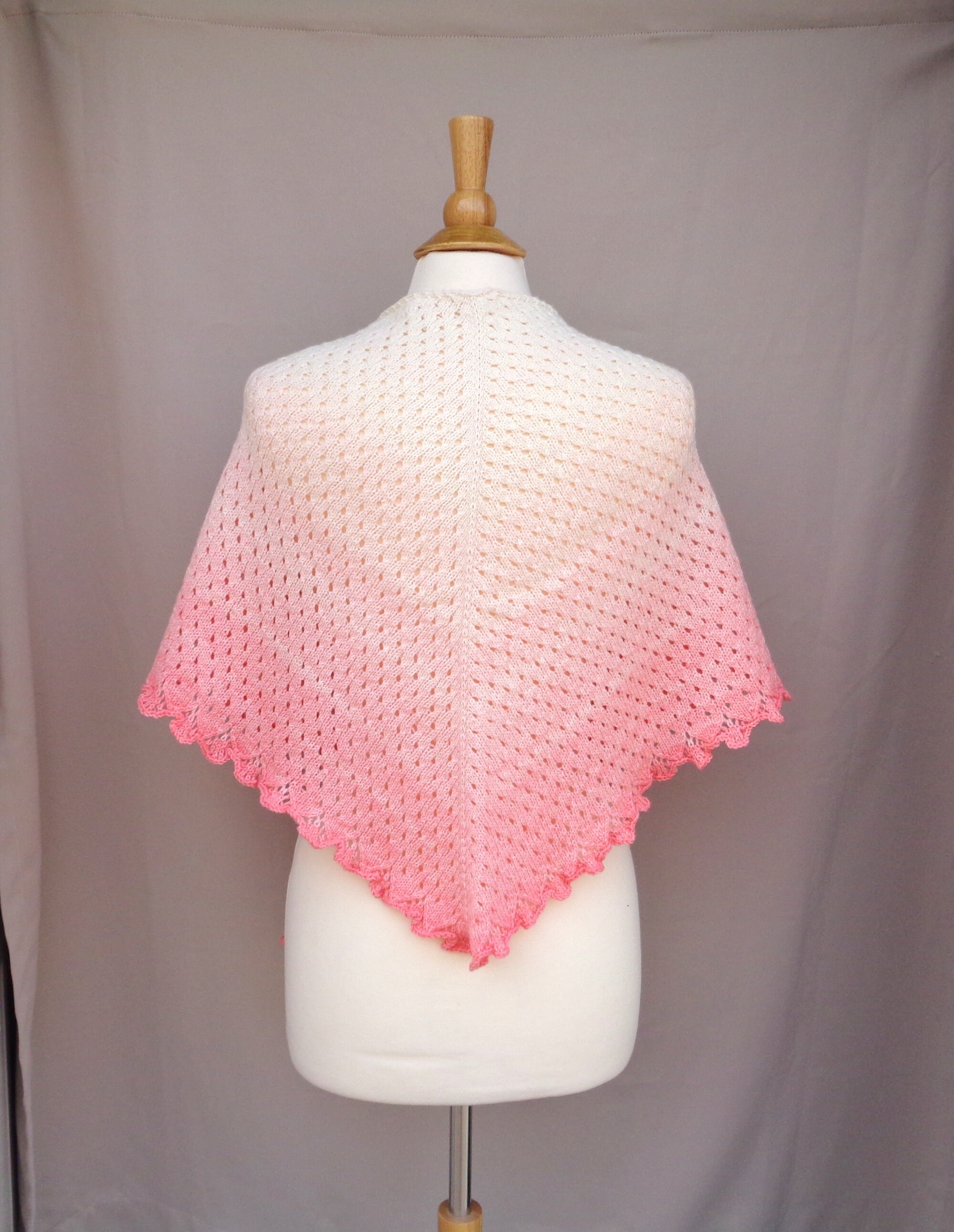 Eyelet Blossom Shawl, Knitting Pattern, Fingering Yarn, Top Down ...