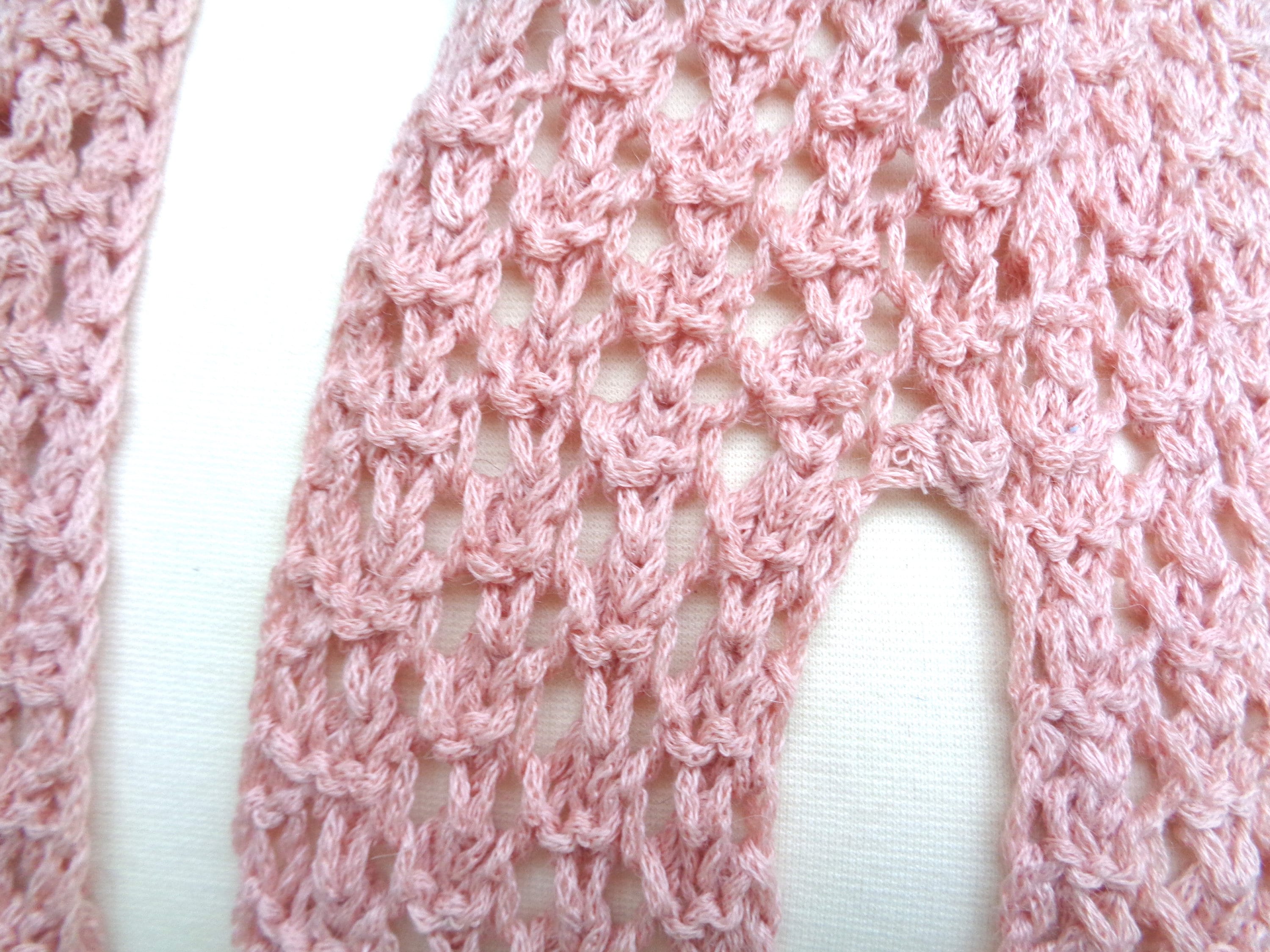 Pull Through Scarf With Lace Texture, Easy Knit Pattern, Keyhole Neck ...