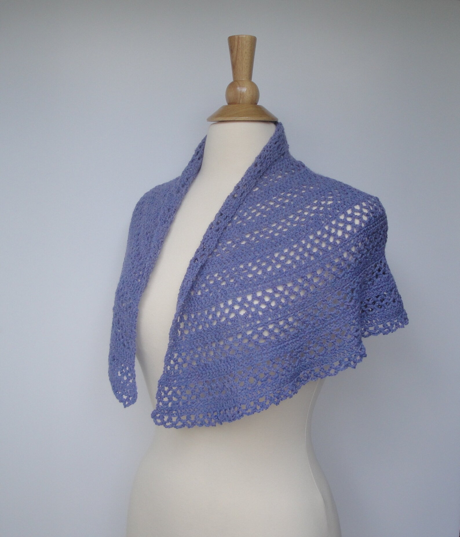 Shoulder Shawl Crochet Pattern, Shawlette, Easy Lace Shawl, Fingering ...