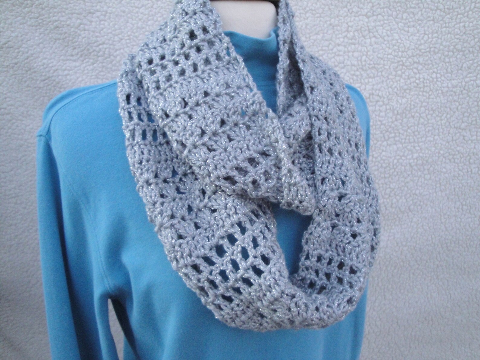 Infinity Scarf Crochet Pattern, Double Crochet Stitches, Quick Easy ...