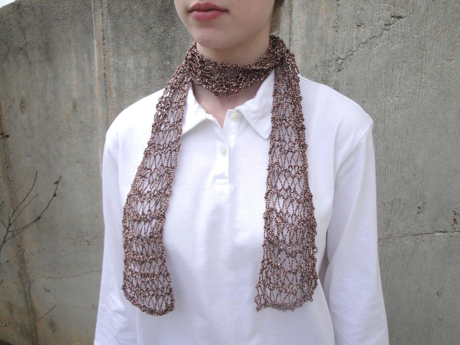 Easy Scarf Knitting Pattern Fishnet Scarf Beginner Knitter | Etsy