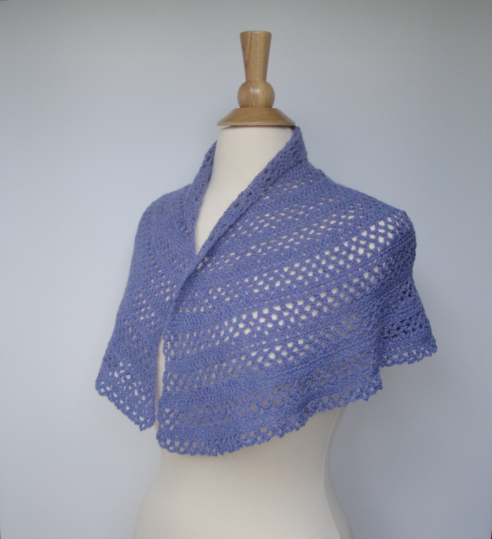 Shoulder Shawl Crochet Pattern, Shawlette, Easy Lace Shawl, Fingering ...