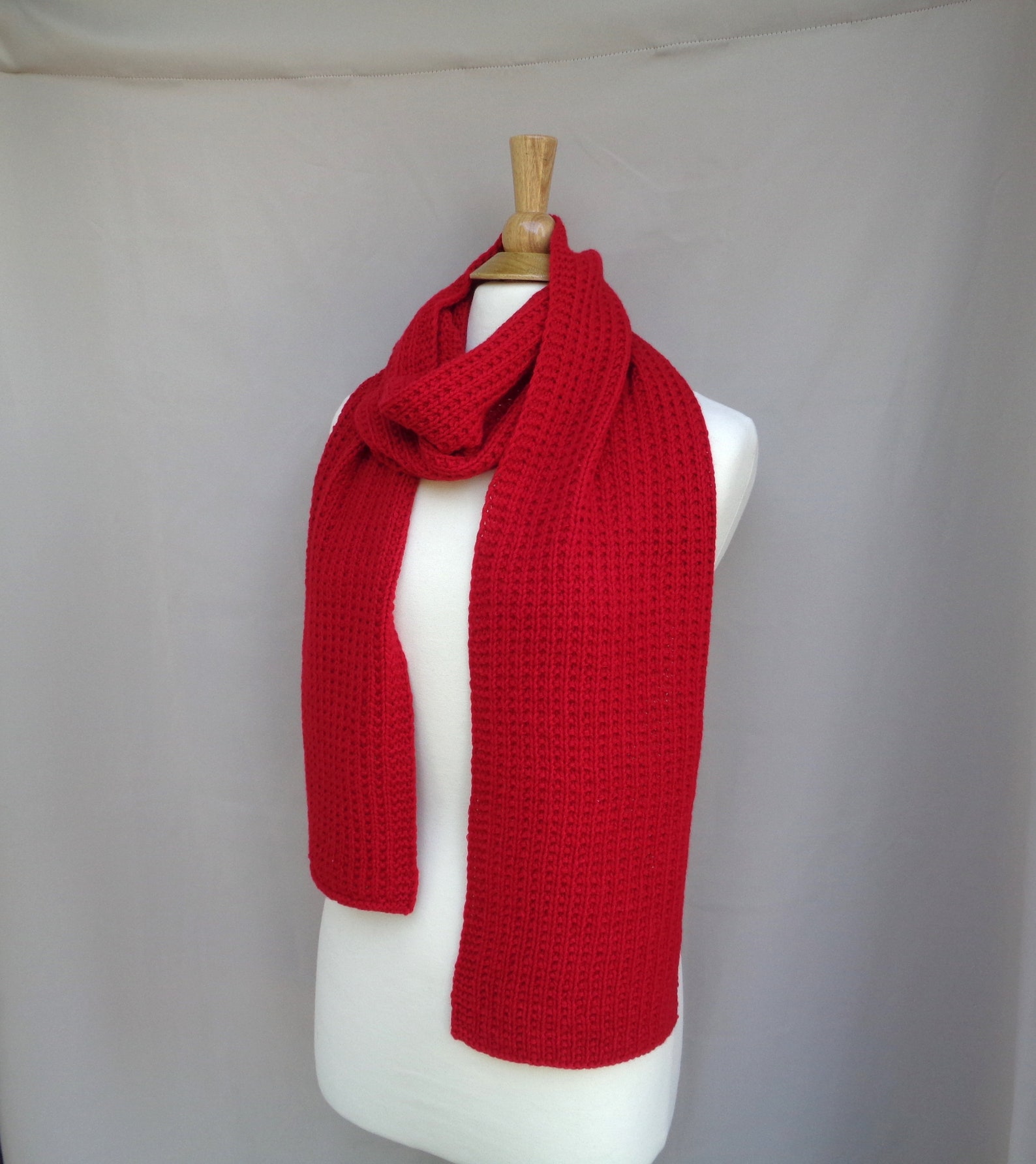 Unisex Scarf Knitting Pattern Seed Rib Garter Stitch Easy - Etsy