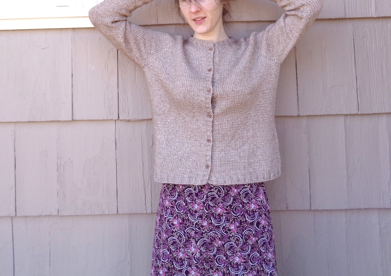 Round Neck Sweater Knitting Pattern Top Down Raglan Shaping - Etsy