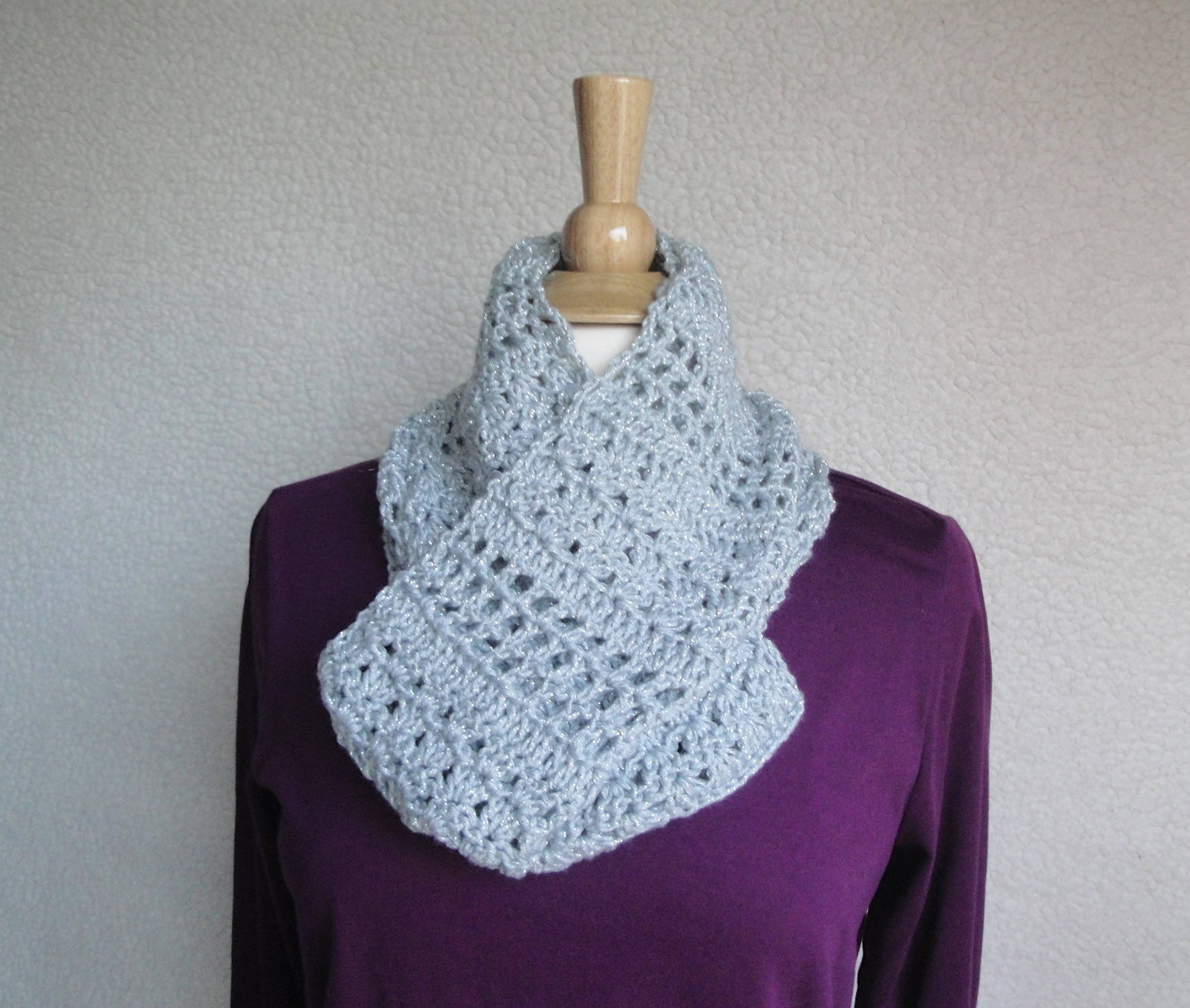Infinity Scarf Crochet Pattern, Double Crochet Stitches, Quick Easy ...