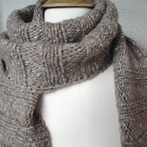Side to Side Scarf Knitting Pattern, Chunky Knit, Lengthwise Ribbed ...