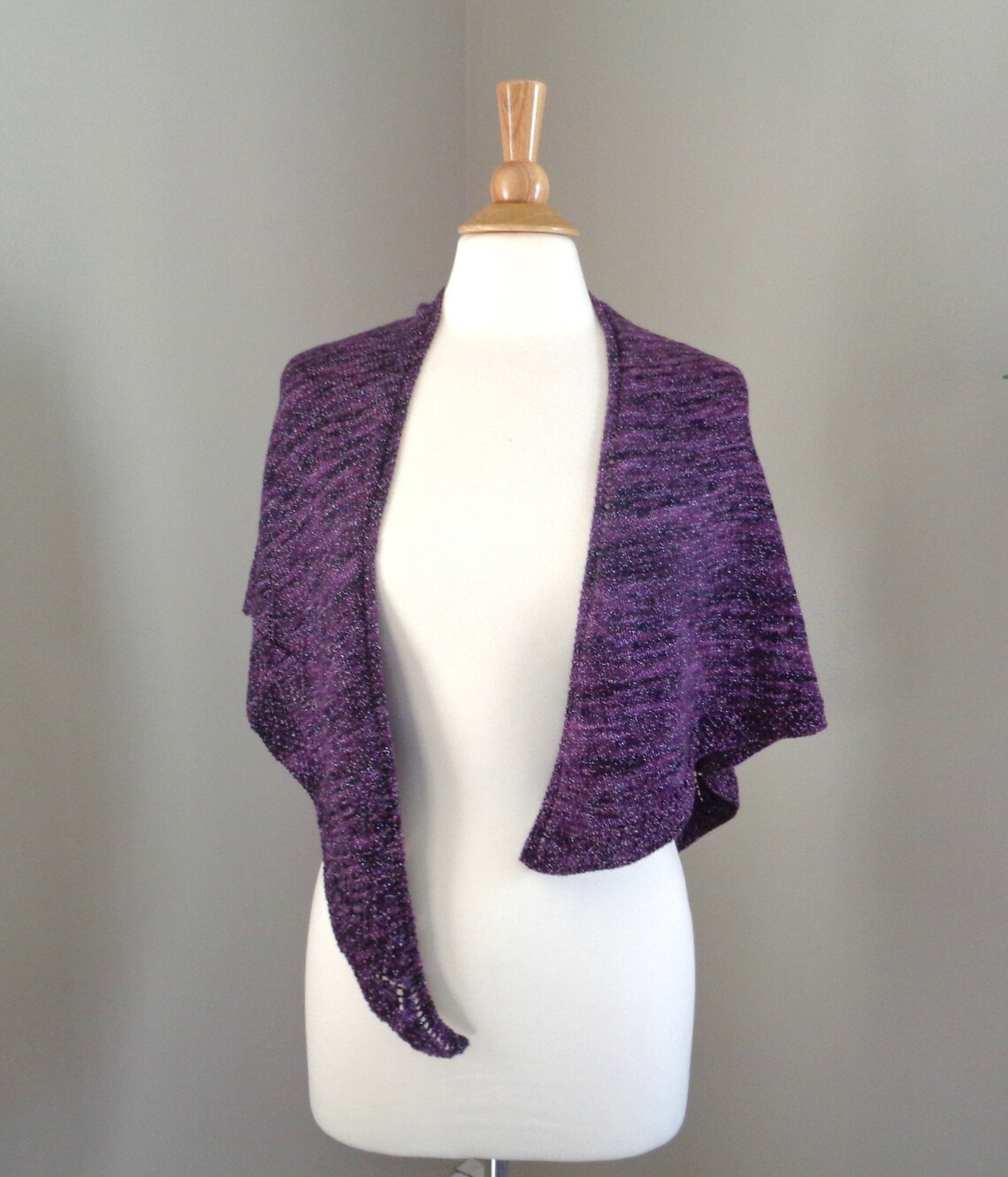Asymmetrical Shawl Knitting Pattern Side to Side Linear | Etsy