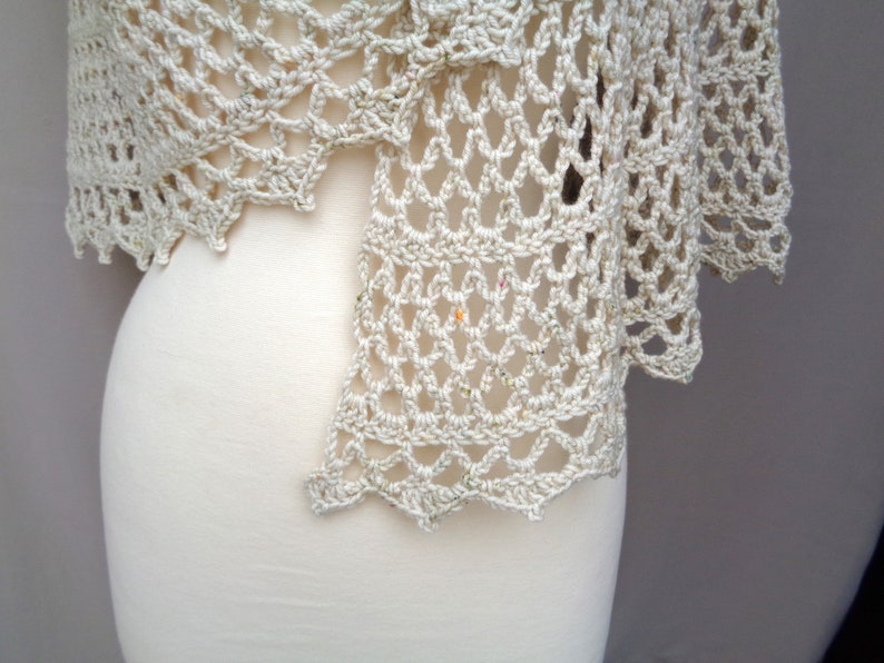 Mesh Lace Shawl Crochet Pattern, Half Circle Shawl, DK Weight Yarn ...