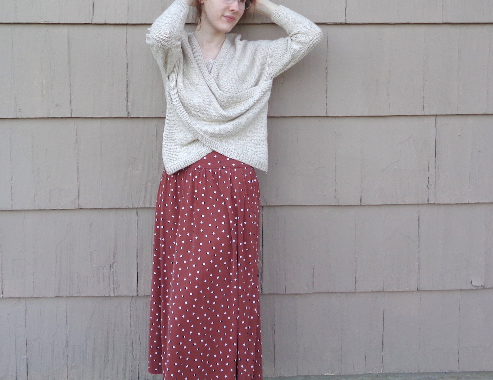 Cross Front Sweater Knitting Pattern Wrap Front Pullover | Etsy