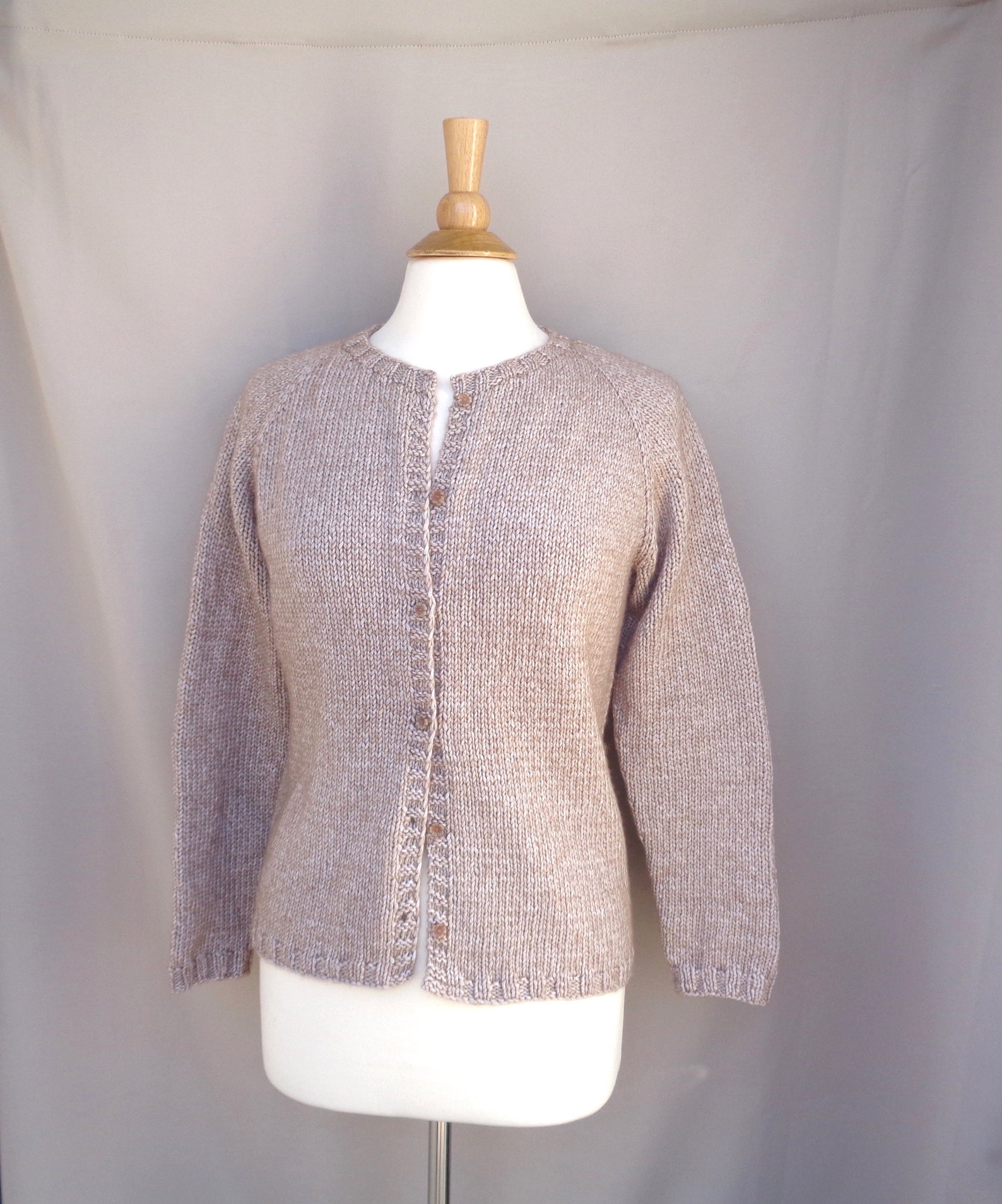 Round Neck Sweater Knitting Pattern Top Down Raglan Shaping - Etsy