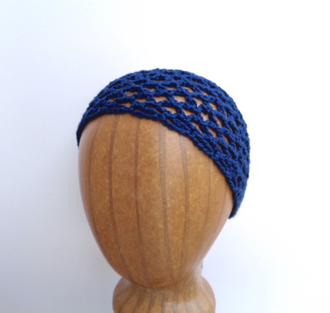 Mesh Headband Crochet Pattern, Tie Back Headband, Women Teen Girls ...
