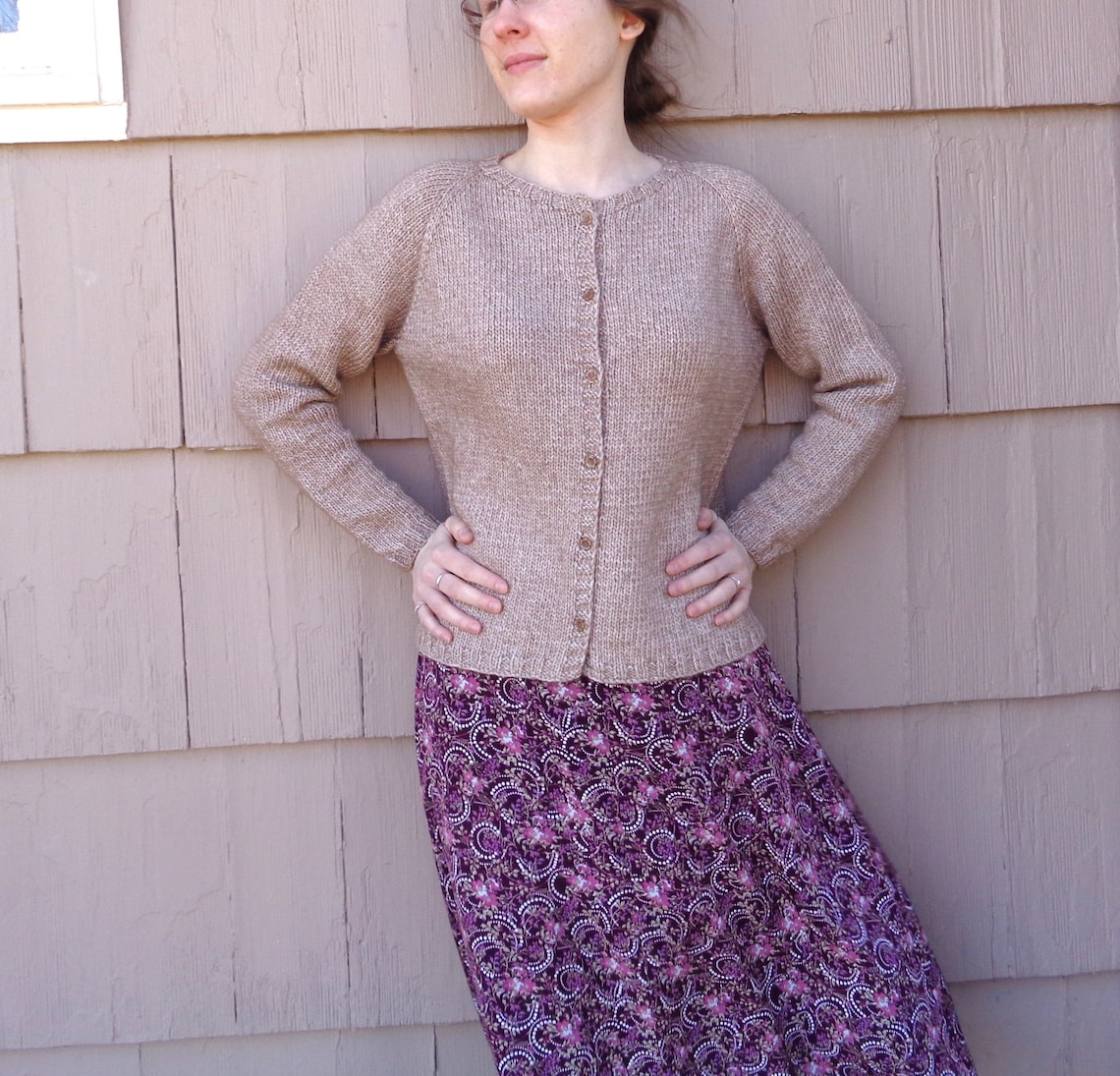 Round Neck Sweater Knitting Pattern Top Down Raglan Shaping - Etsy