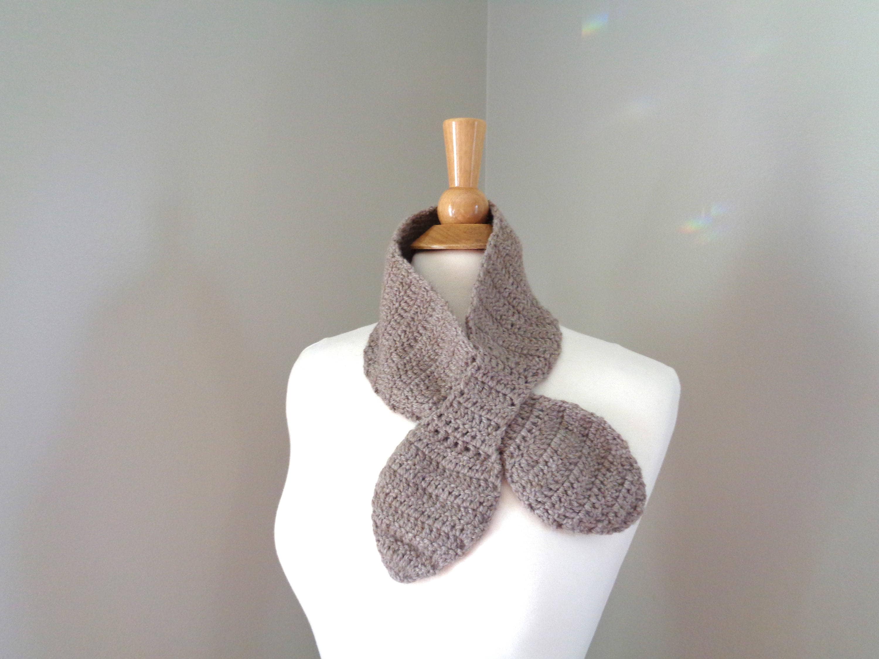 Ascot Scarf Crochet Pattern Easy Pattern Worsted Yarn Bow - Etsy