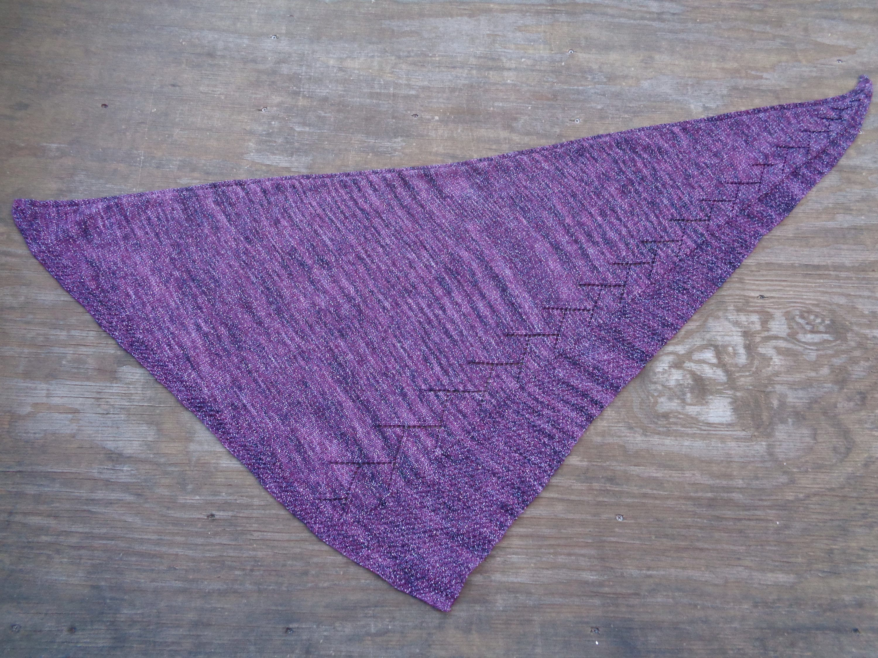 Asymmetrical Shawl Knitting Pattern, Side to Side, Linear Lace ...