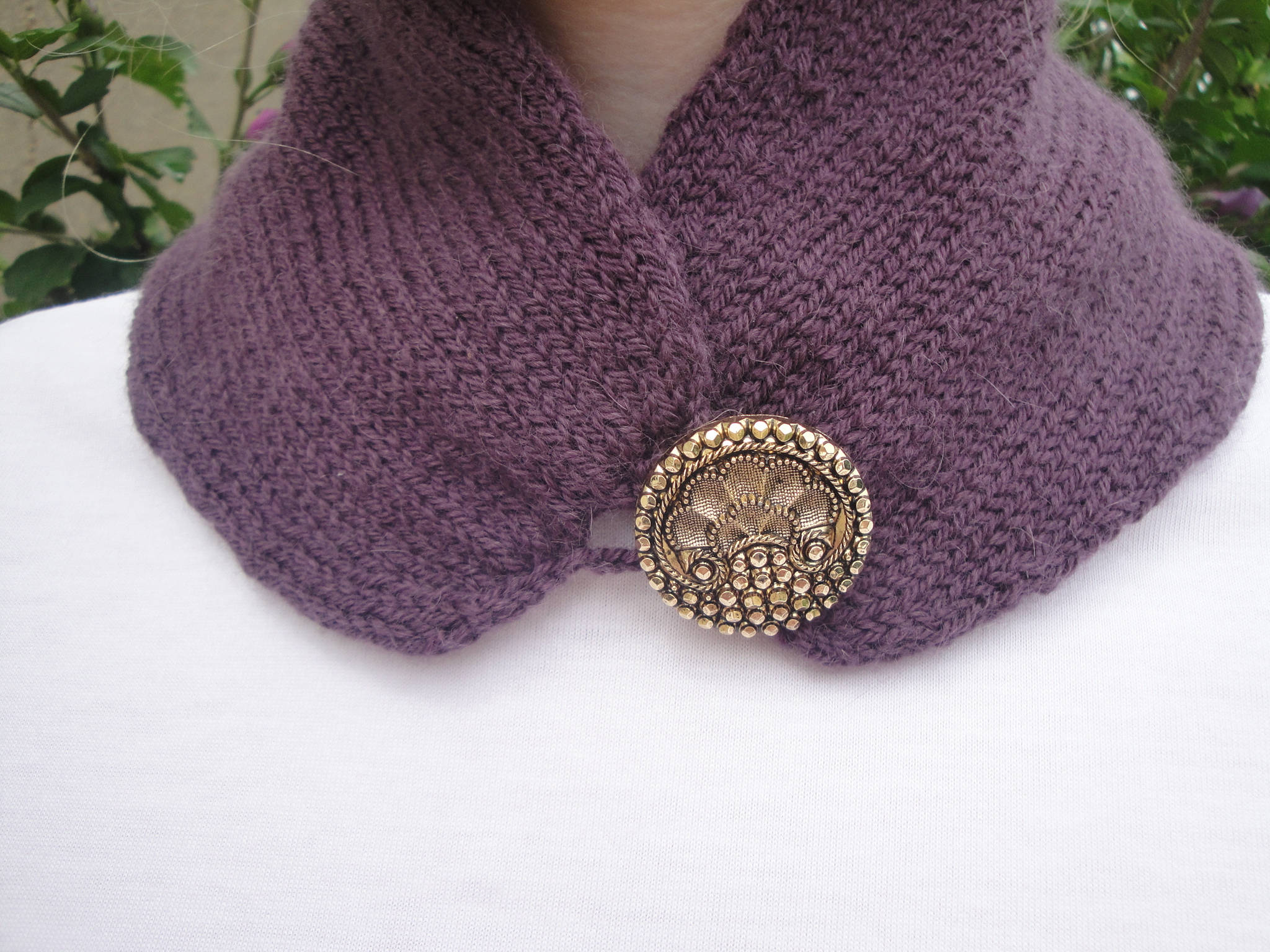 Neck Warmer Scarf Knitting Pattern Easy Knit Scarflette - Etsy