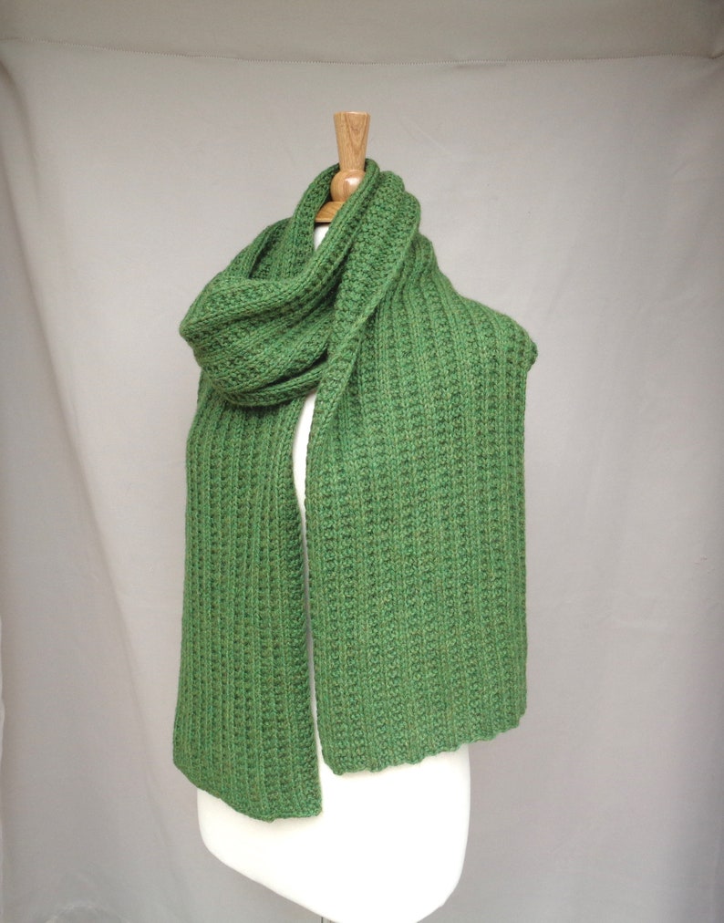 Textured Scarf Knitting Pattern, Wide Oversized, Aran Yarn, Men & Women ...