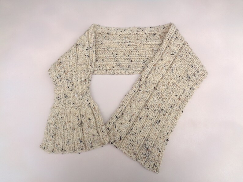 Keyhole Scarf With Cable Stitch, Knitting Pattern, Pull Through Neck ...