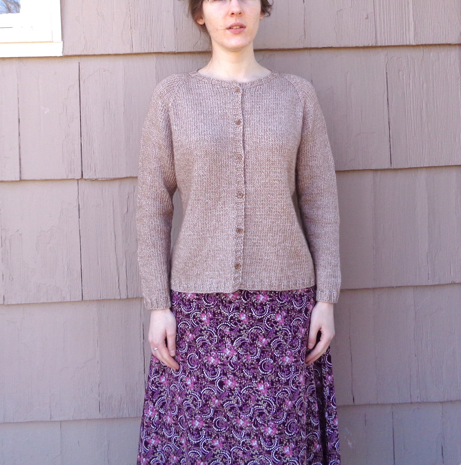 Round Neck Sweater Knitting Pattern Top Down Raglan Shaping - Etsy