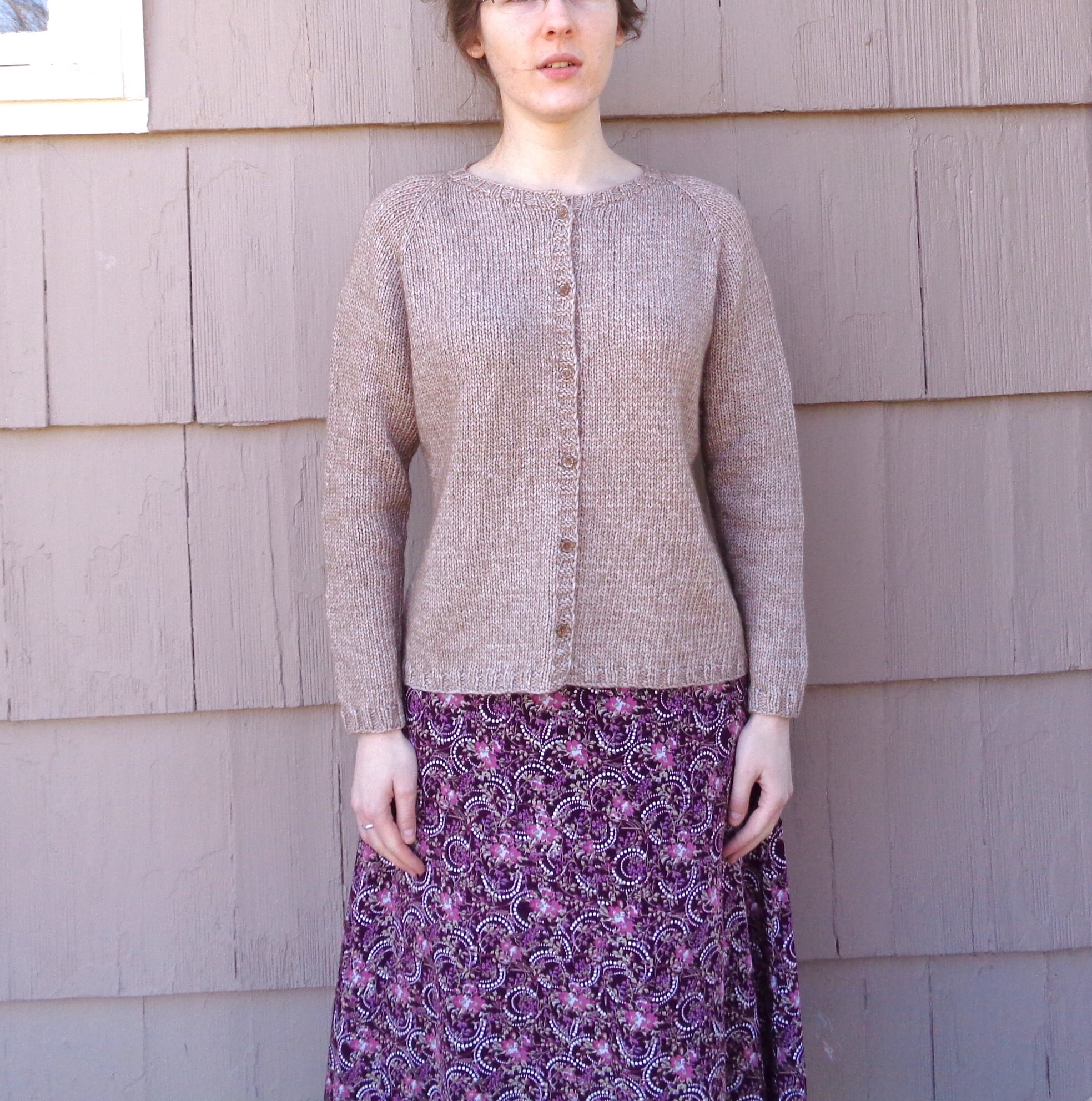 Round Neck Sweater Knitting Pattern Top Down Raglan Shaping - Etsy