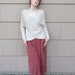Cross Front Sweater Knitting Pattern, Wrap Front Pullover, Stylish ...