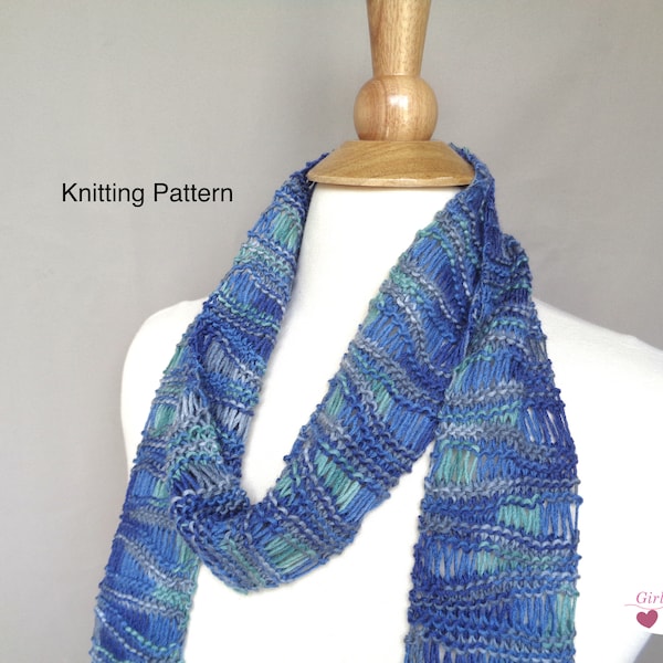 Drop Stitch Scarf - Etsy