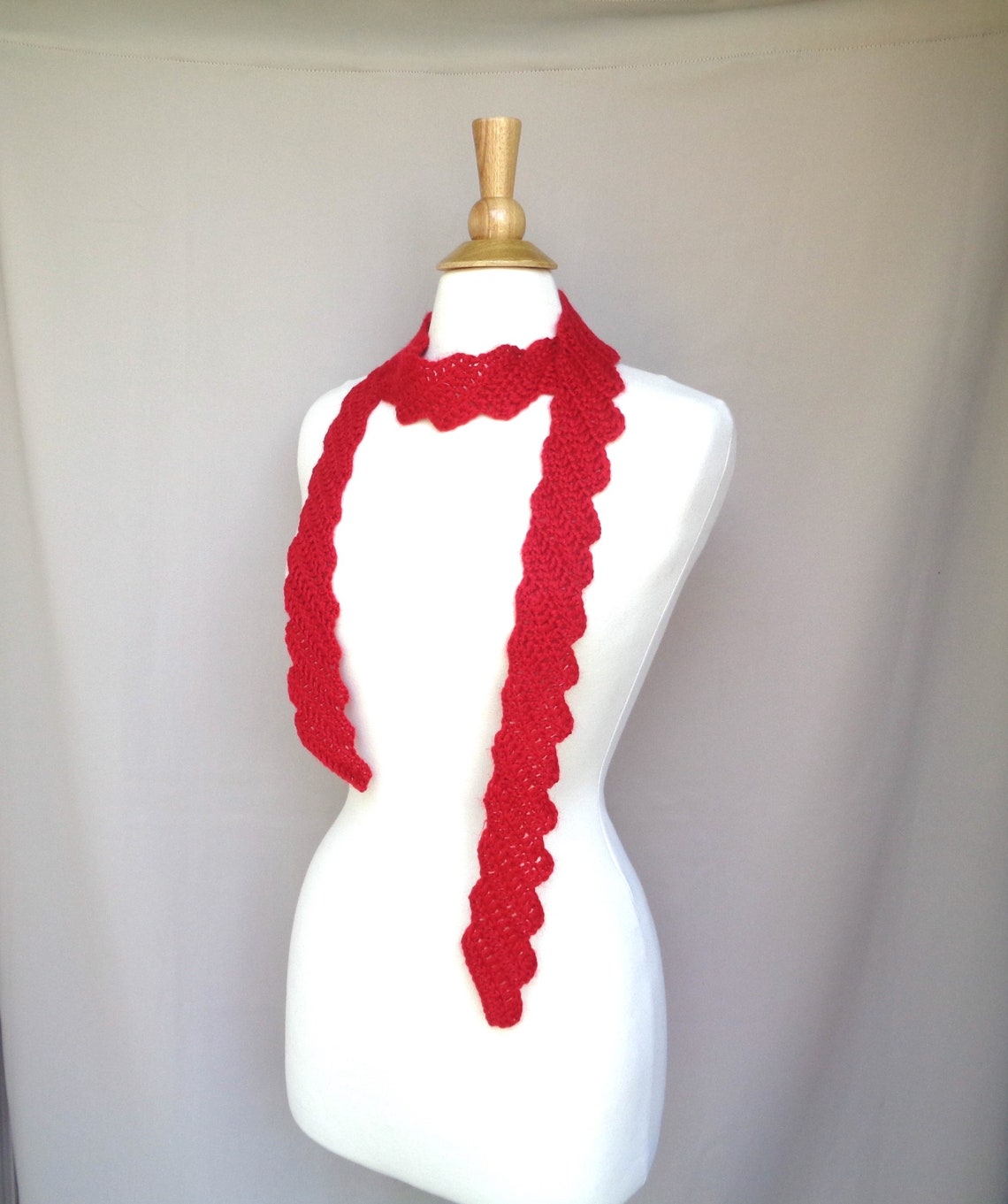 Zigzag Scarf Crochet Pattern Quick Easy Fast Worsted Yarn | Etsy