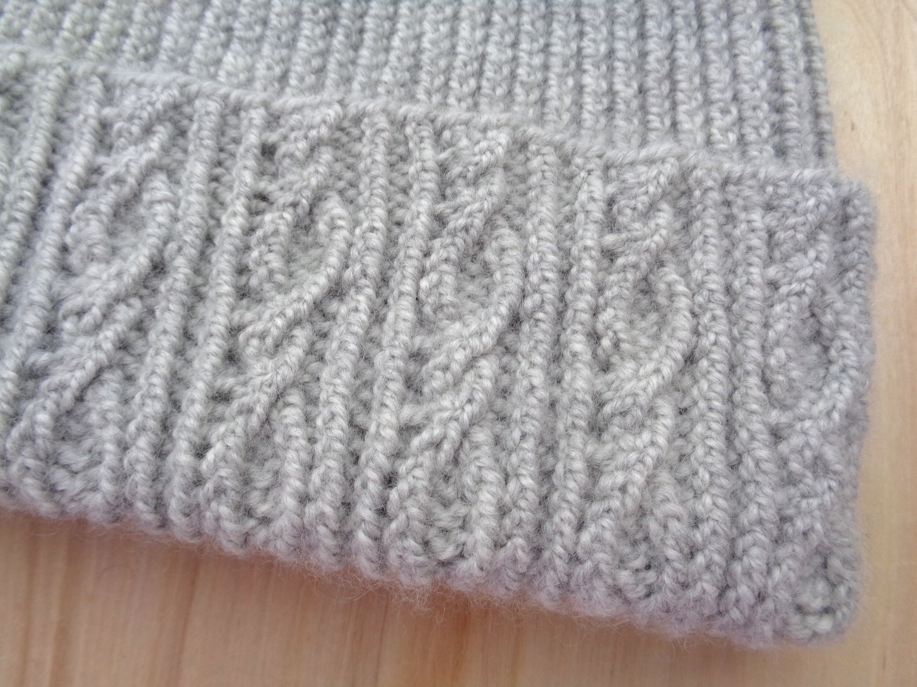 Beanie Hat With Twisted Rib and Cables Knitting Pattern Men | Etsy