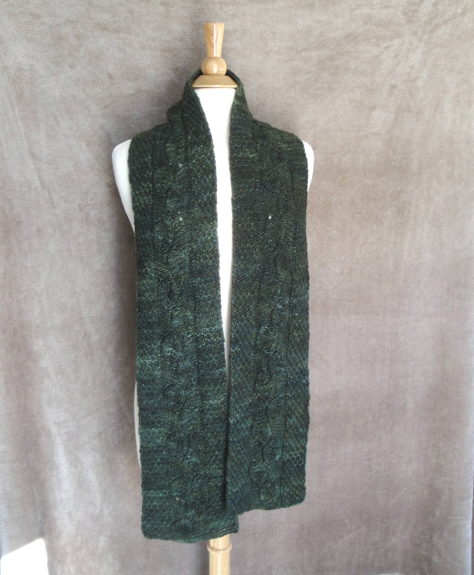 Leaf Scarf Knitting Pattern Leaves Design Malabrigo Worsted - Etsy