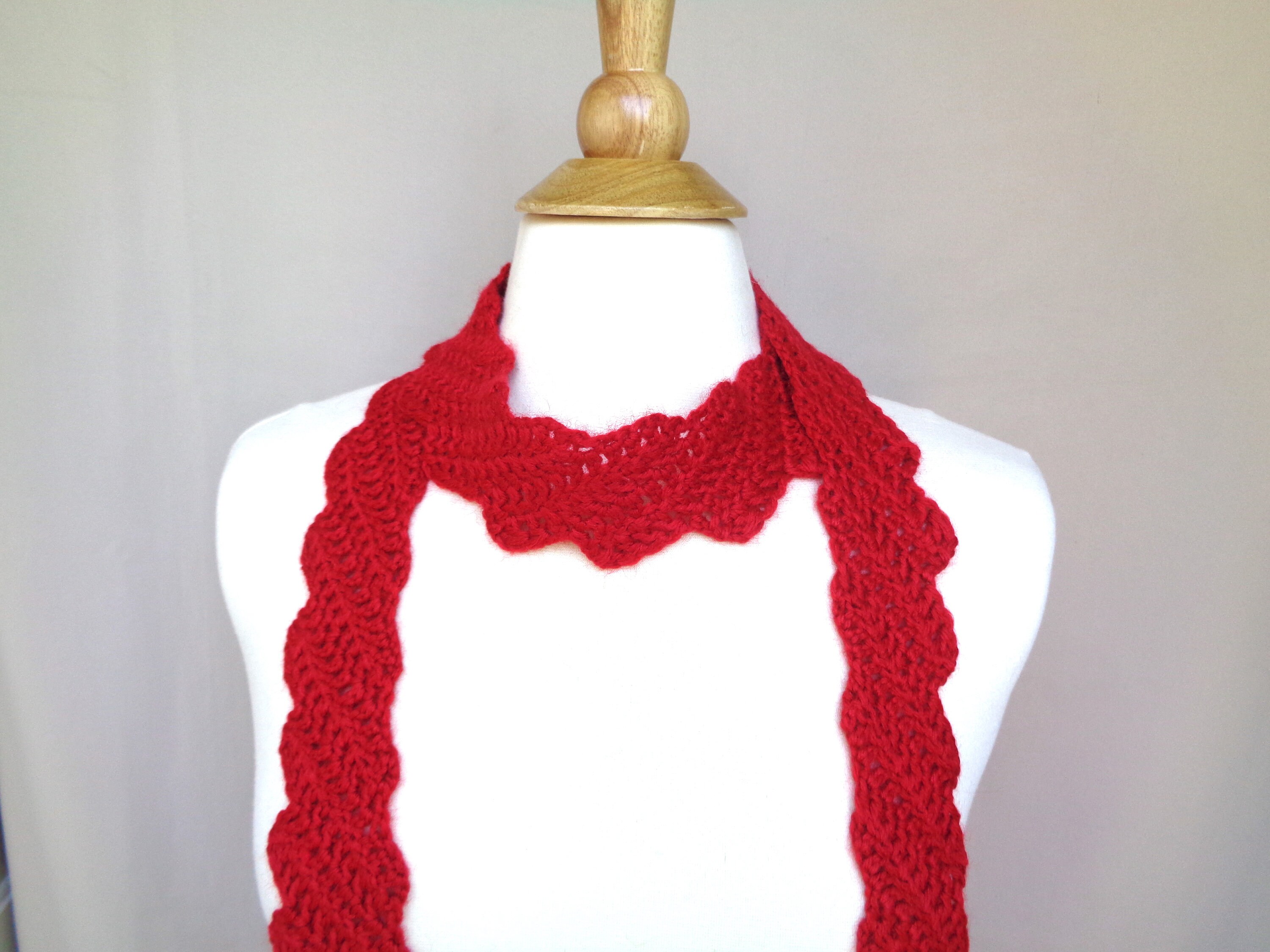 Zigzag Scarf Crochet Pattern Quick Easy Fast Worsted Yarn - Etsy