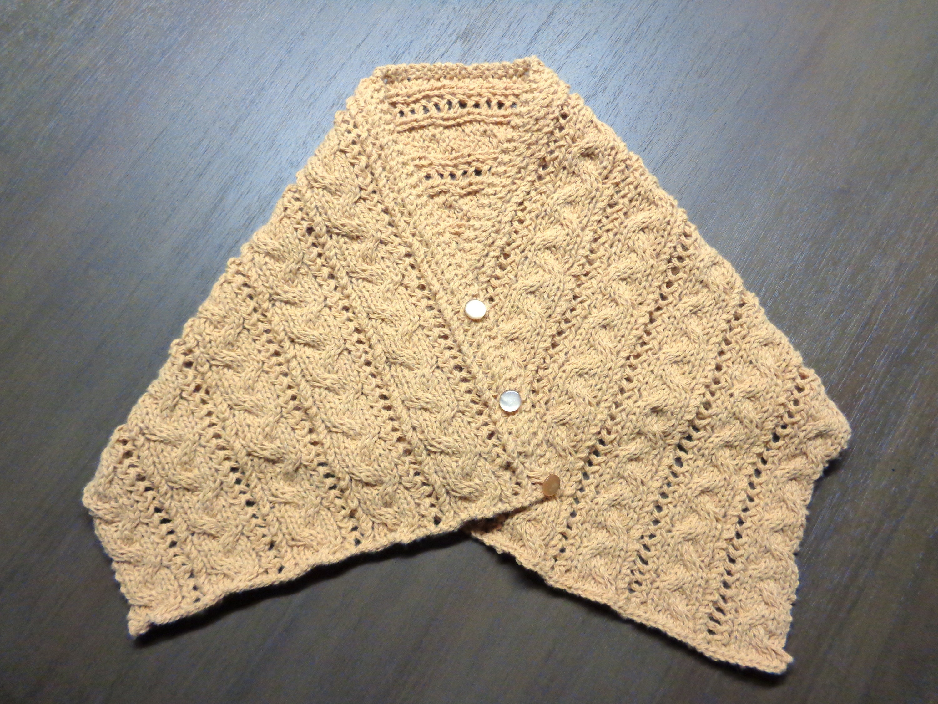 Shoulder Wrap With Cables Knitting Pattern Asymmetrical Wrap | Etsy