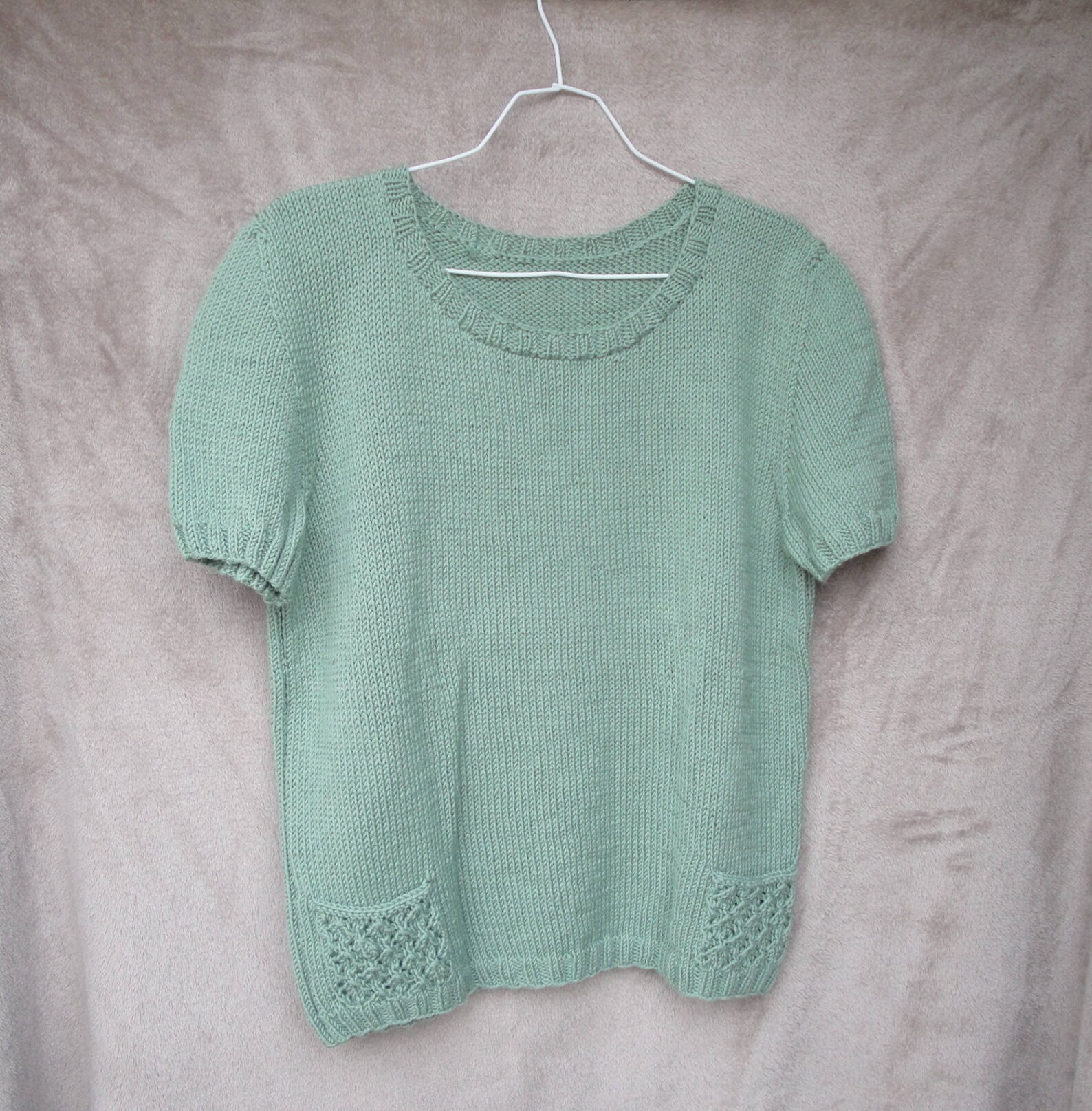 Pullover Tee Shirt Knitting Pattern Seamless Knit Top With - Etsy