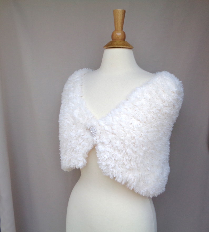 Shoulder Warmer Stole Knitting Pattern Capelet Cape Faux Fur - Etsy