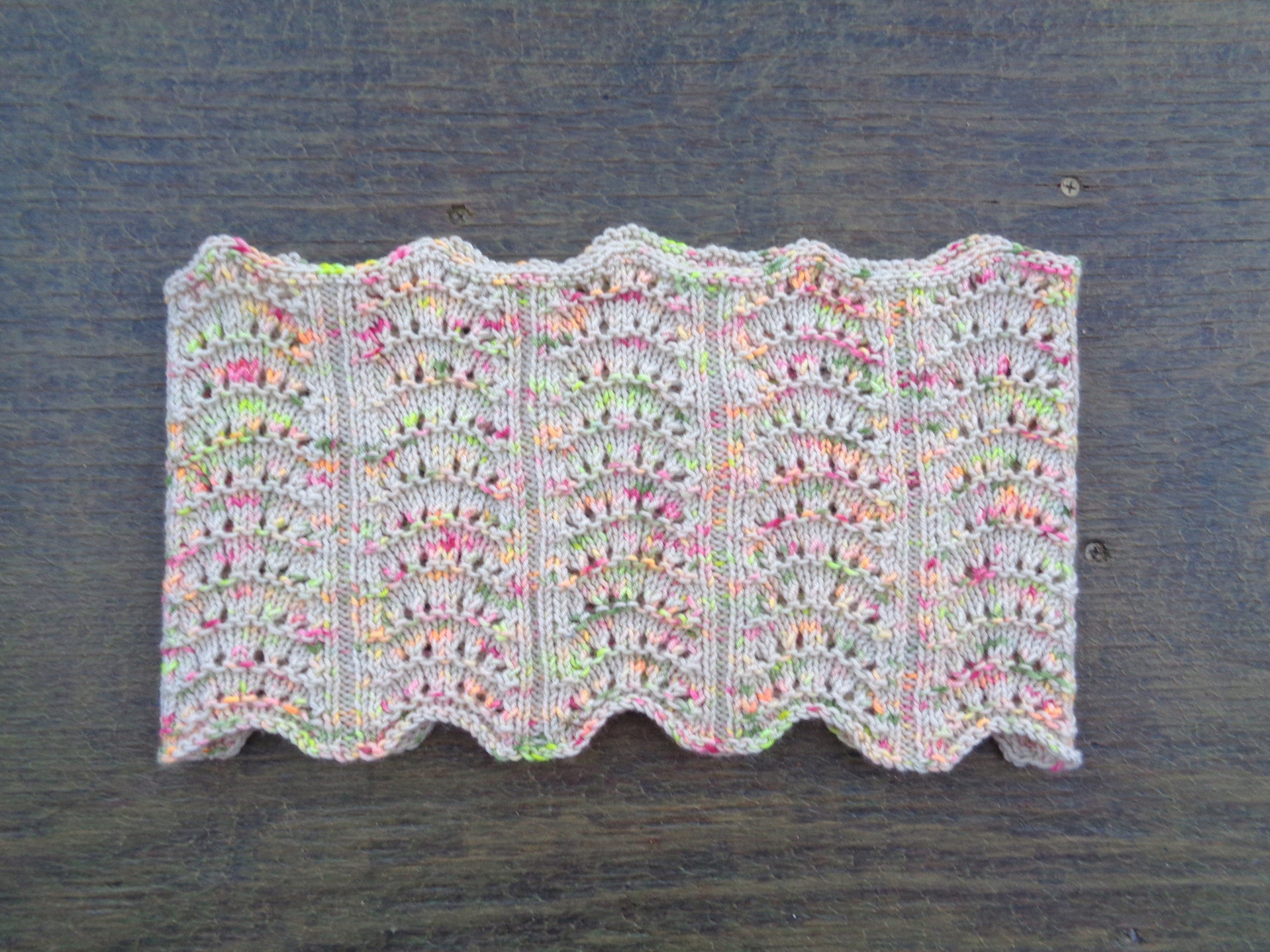 Scallop Lace Cowl Scarf Knitting Pattern Neck Warmer Loop | Etsy