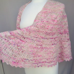 Half Circle Shawl Wrap Knitting Pattern, Butterfly Lace, Pi Shape ...