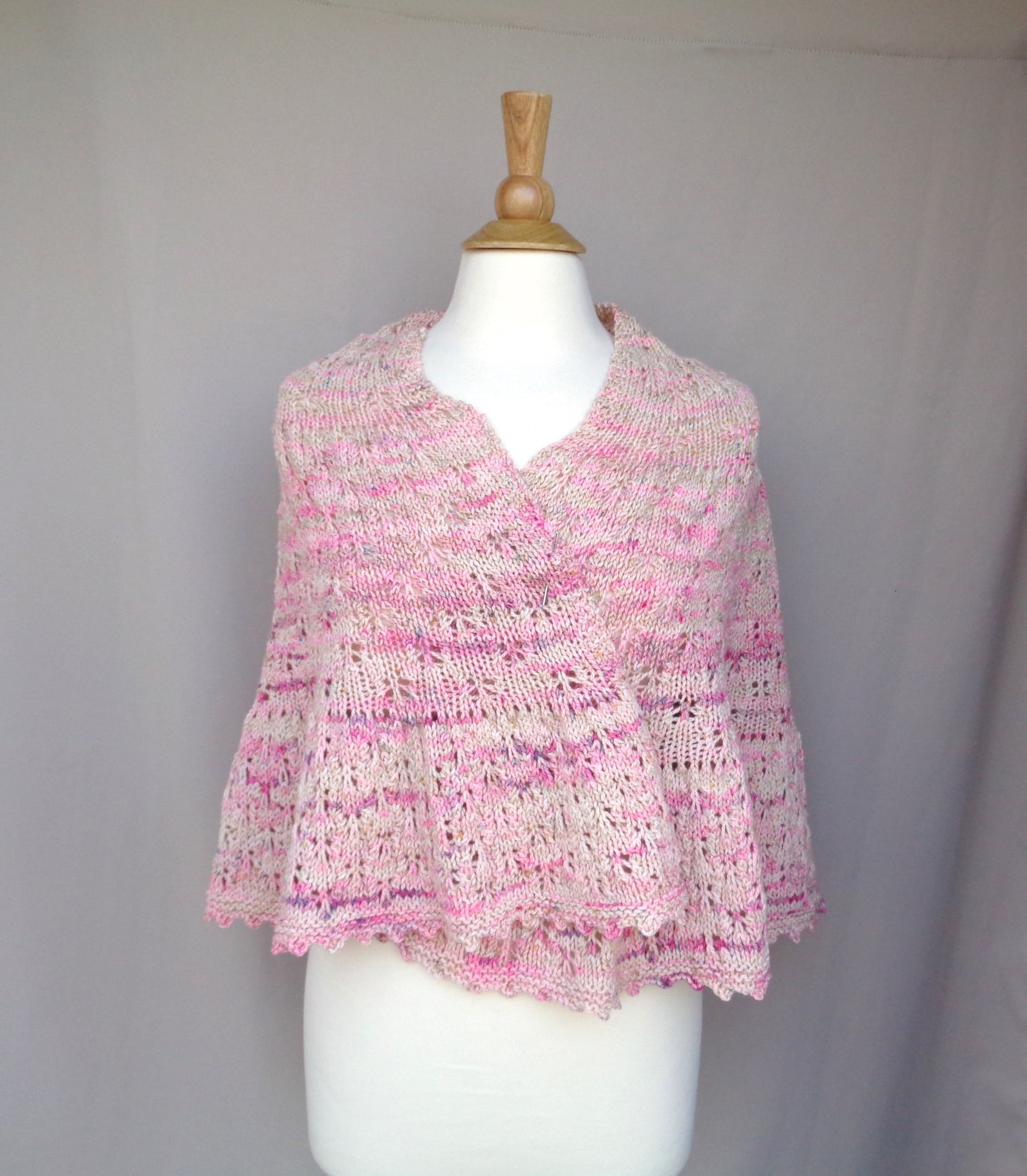 Half Circle Shawl Wrap Knitting Pattern Butterfly Lace Pi - Etsy