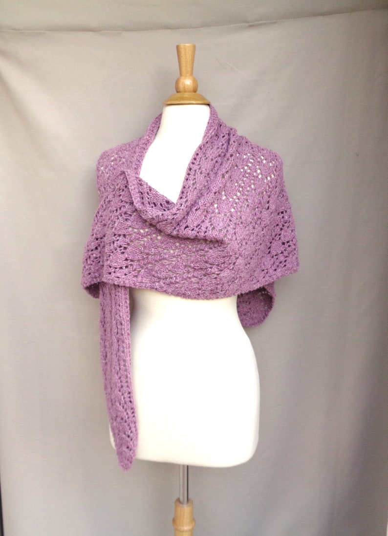 Snowdrop Lace Shawl Knitting Pattern Side to Side Oversized | Etsy