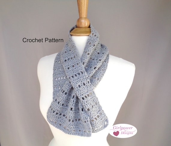 Free Keyhole Scarf Crochet Pattern