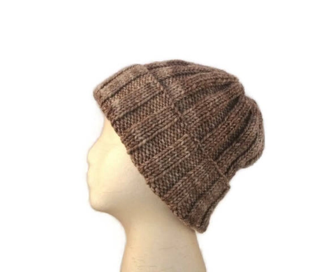 Ribbed Beanie Knitting Pattern Knit Hat Pattern Quick Easy | Etsy