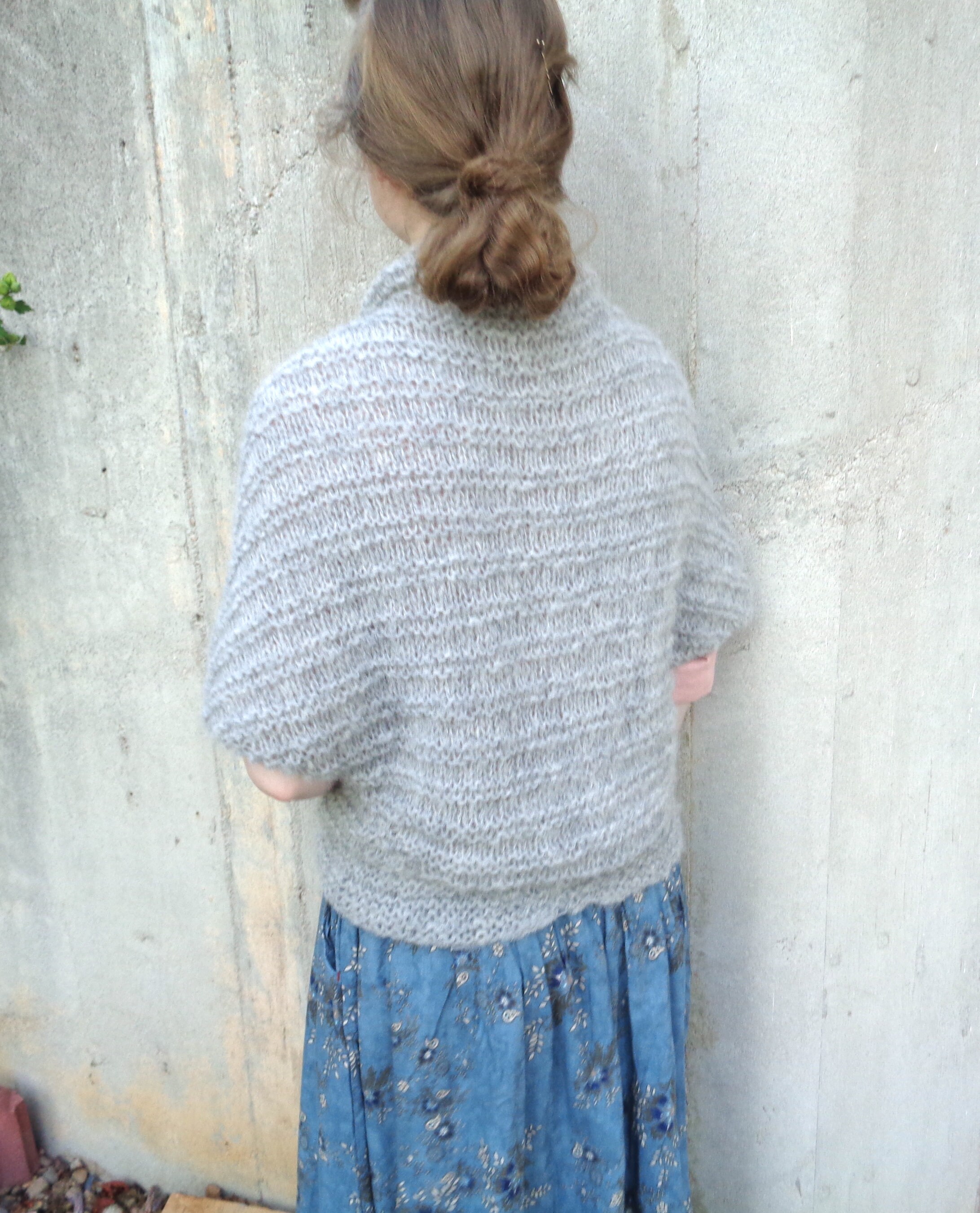 Simple Shrug Wrap Knitting Pattern Easy Knit Oversized | Etsy UK