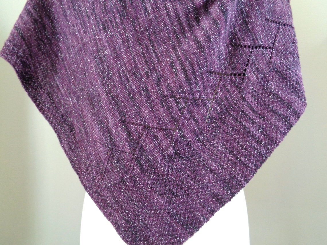 Asymmetrical Shawl Knitting Pattern Side to Side Linear | Etsy