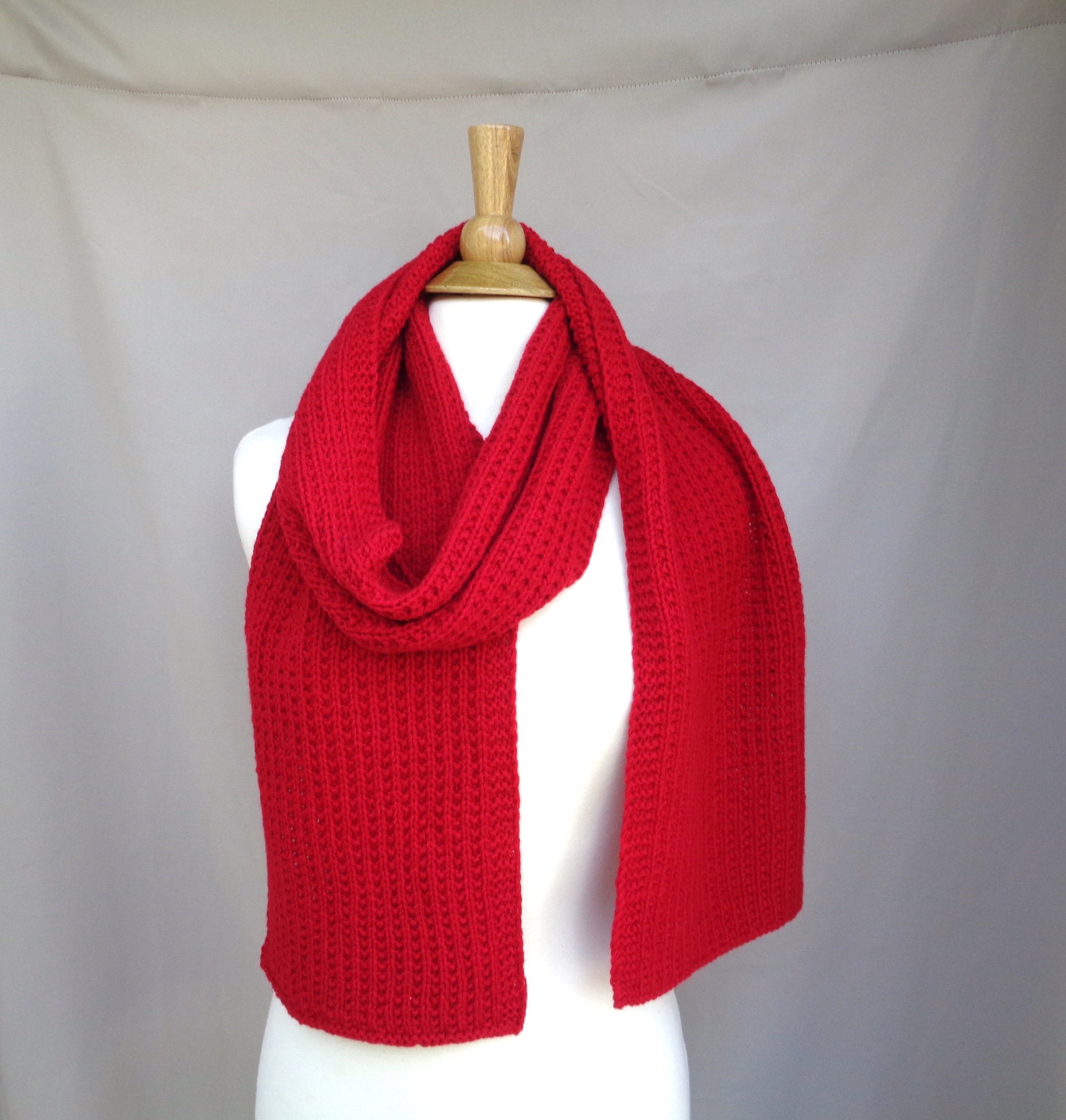 Unisex Scarf Knitting Pattern, Seed Rib, Garter Stitch, Easy Knit ...