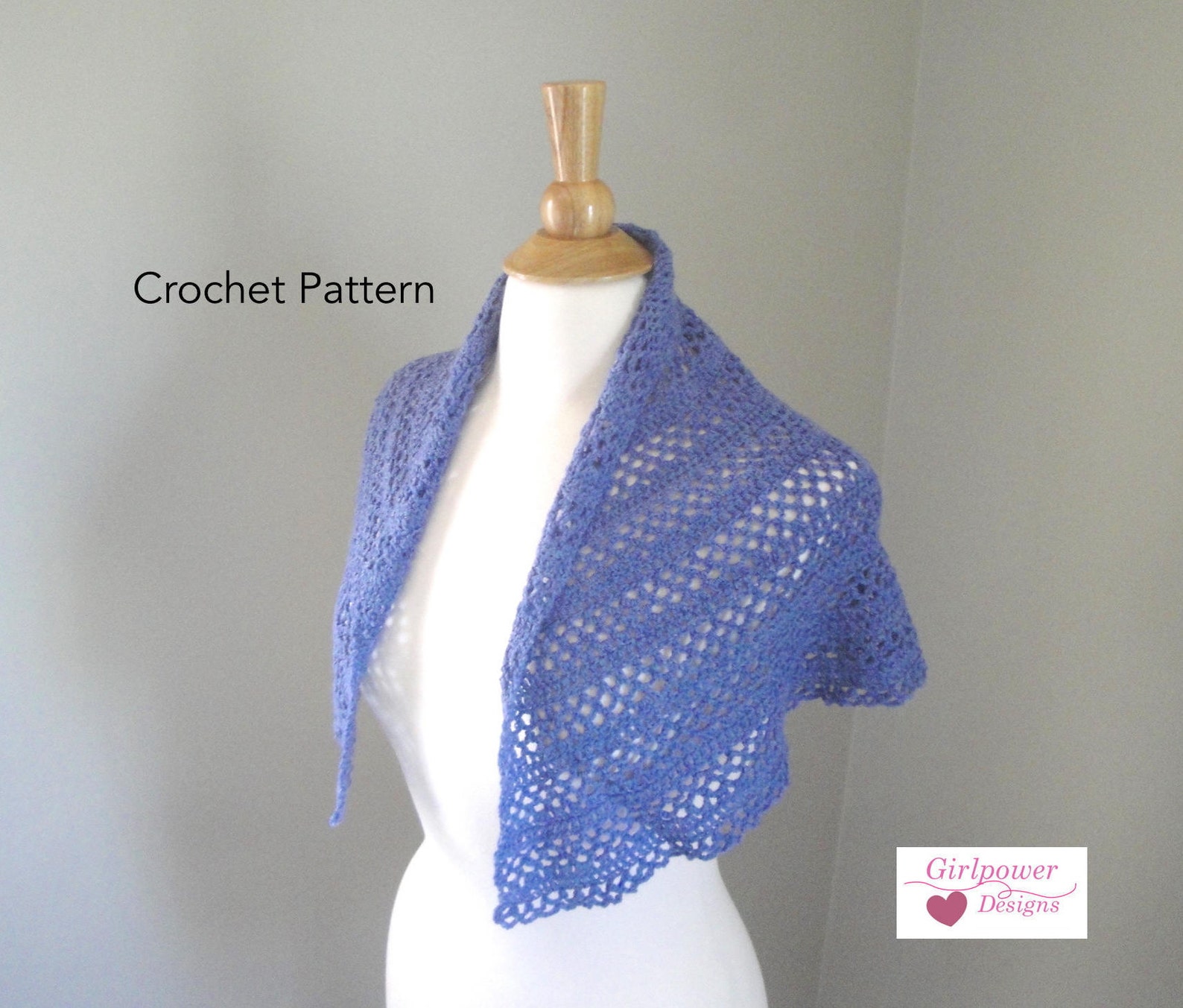 Shoulder Shawl Crochet Pattern, Shawlette, Easy Lace Shawl, Fingering ...