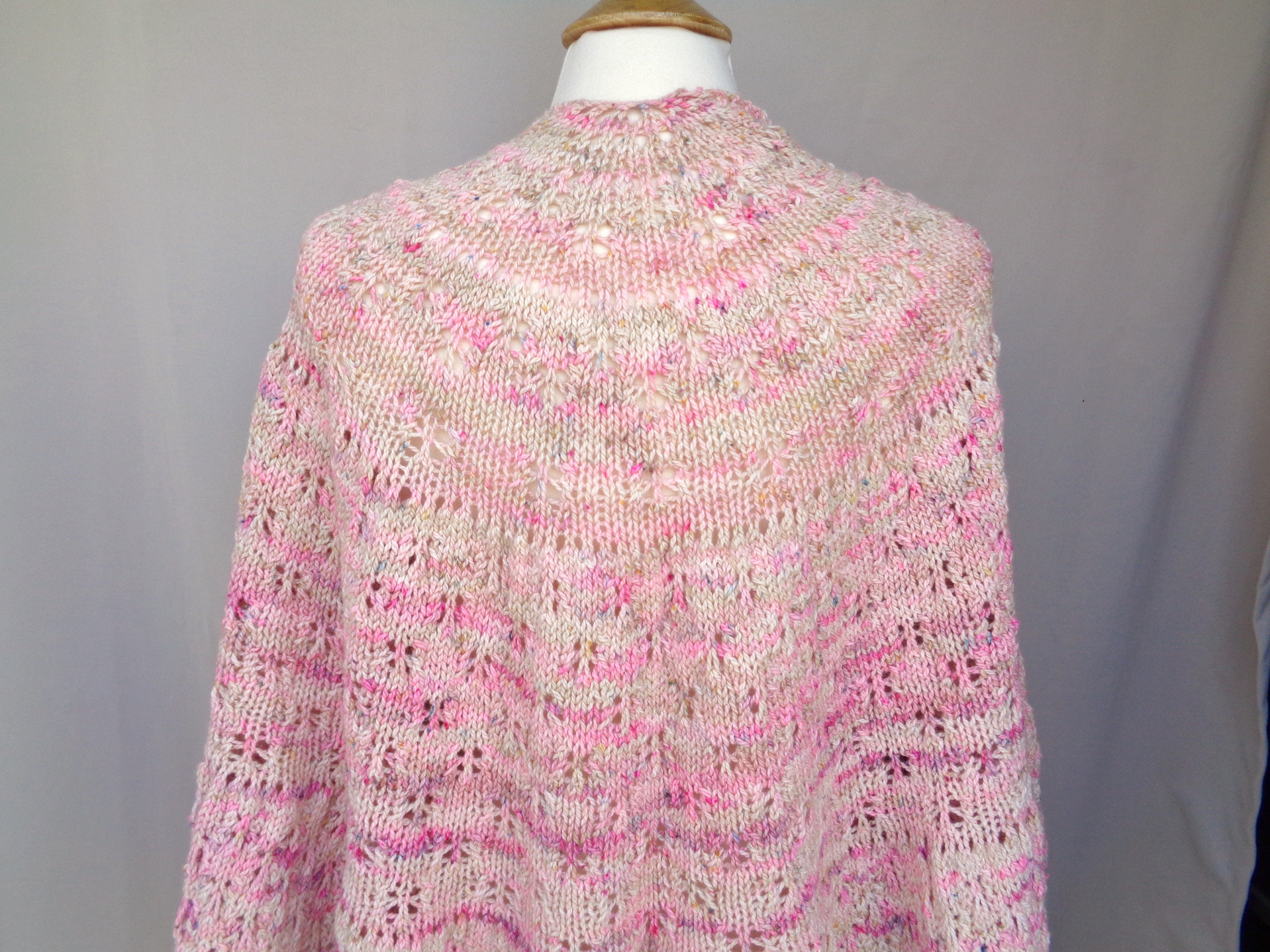 Half Circle Shawl Wrap Knitting Pattern, Butterfly Lace, Pi Shape ...