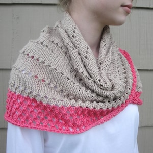Eyelet Shawl Easy Knit Pattern PDF Knitting Pattern, Easy Lace Shawl ...