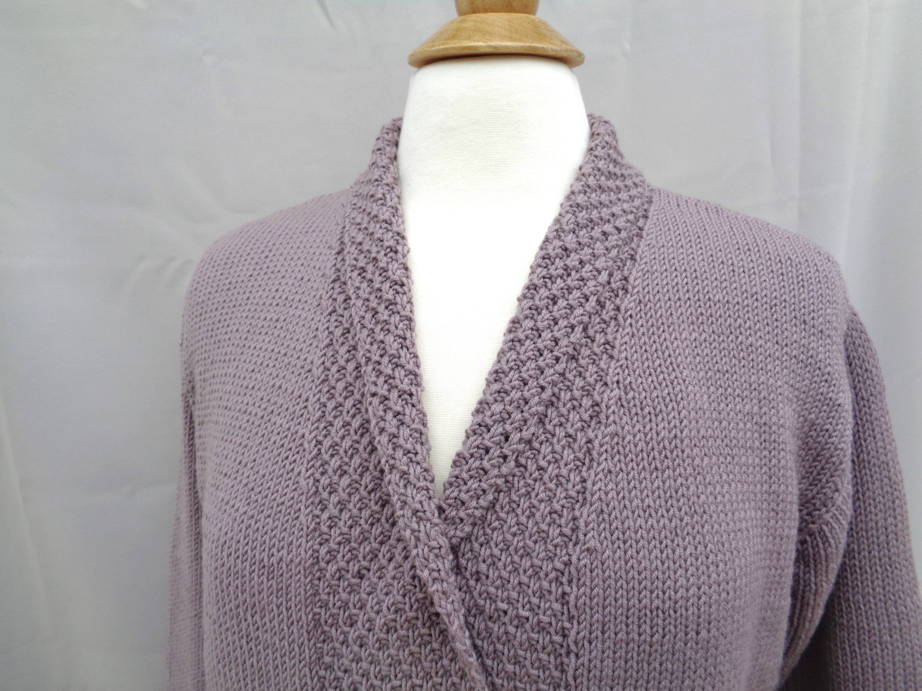 Drape Collar Cardigan Sweater Knitting Pattern Long Drop - Etsy