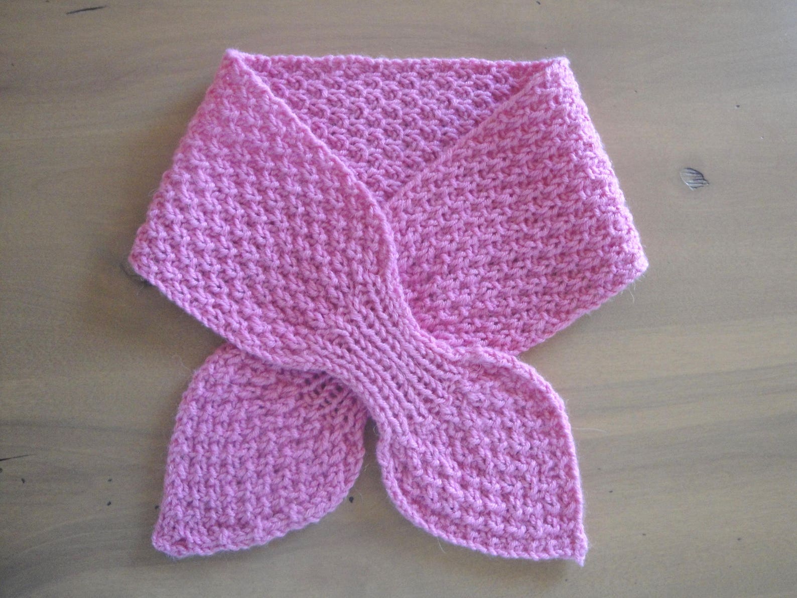 Moss Stitch Ascot Scarf Knitting Pattern Easy Knit Neck - Etsy New Zealand