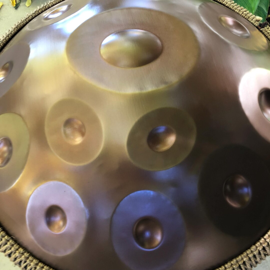 12-notes- Copper Gold Nitride Steel - HANDPAN UFO DRUM - Free Shipping ...