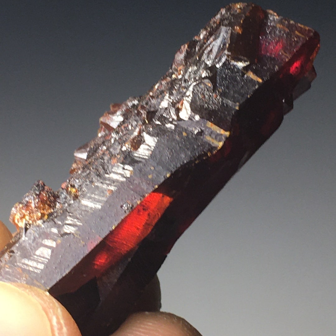 Big Red Zincite Crystal Cluster - Etsy